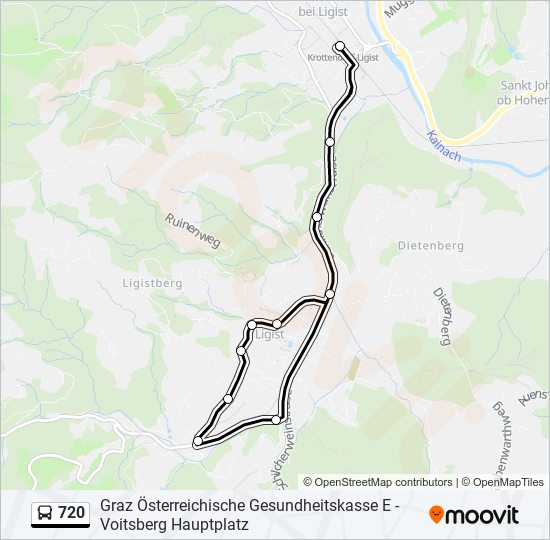 720 Route: Schedules, Stops & Maps - Krottendorf-Ligist Bahnhof (Updated)