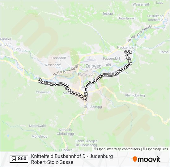860 Route: Schedules, Stops & Maps - Judenburg Robert-Stolz-Gasse (Updated)
