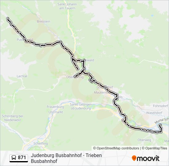 871 Route: Schedules, Stops & Maps - Hinterwinkel Rupbauer (Updated)