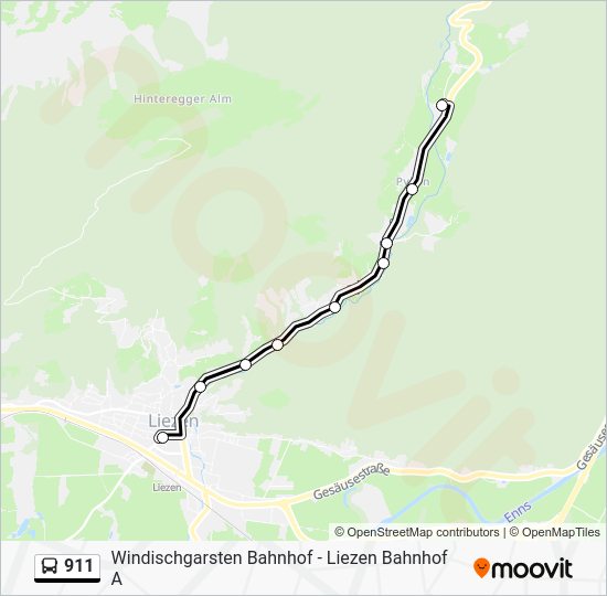 911 Route: Schedules, Stops & Maps - Pyhrn Essl (Updated)