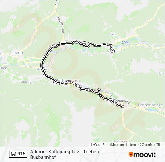 915 Route: Schedules, Stops & Maps - Admont Stiftsparkplatz (Updated)