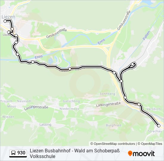 930 Route: Schedules, Stops & Maps - Altenmarkt Ü. Hall - Weng - St ...