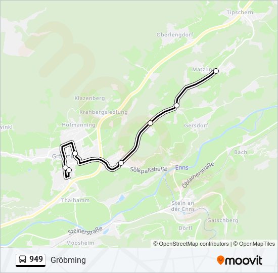 949 Route: Schedules, Stops & Maps - Gröbming Busbahnhof (Updated)