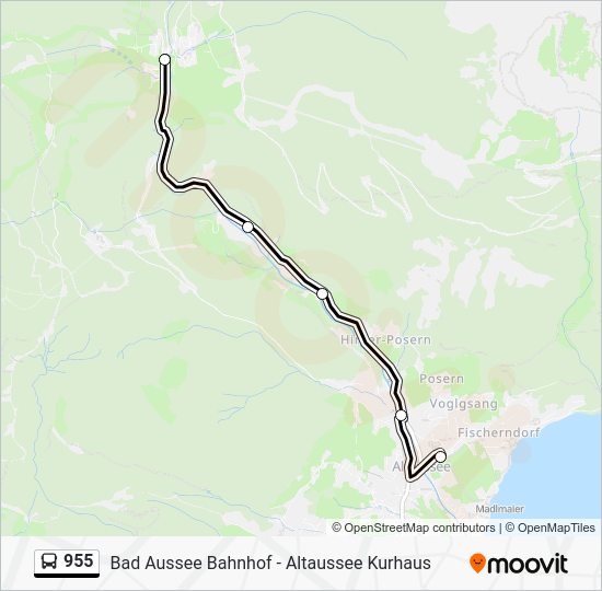 955 Route: Schedules, Stops & Maps - Altaussee Kurhaus (Updated)
