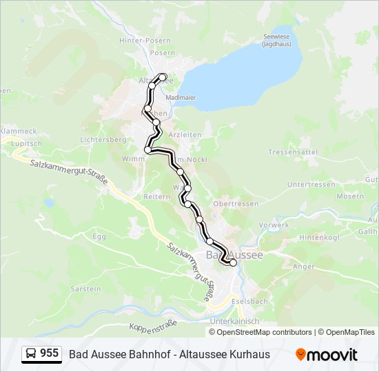 955 Route: Schedules, Stops & Maps - Bad Aussee (Updated)