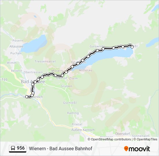 956 Route: Schedules, Stops & Maps - Gößl Strandbad (Updated)