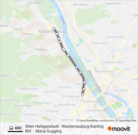 400 Route: Schedules, Stops & Maps - Klosterneuburg-Kierling Bhf. (Updated)