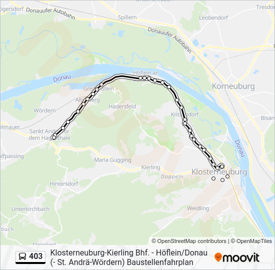 403 Route: Schedules, Stops & Maps - St. Andrä-Wördern Volksschule ...