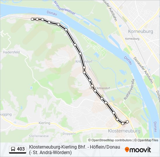 403 Route: Schedules, Stops & Maps - Höflein/Donau Bahnhof (Updated)