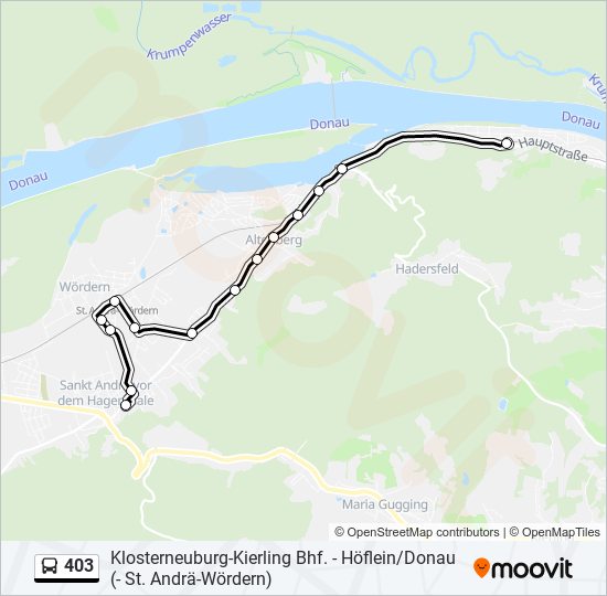 403 Route: Schedules, Stops & Maps - Höflein An Der Donau Bahnhof (Updated)