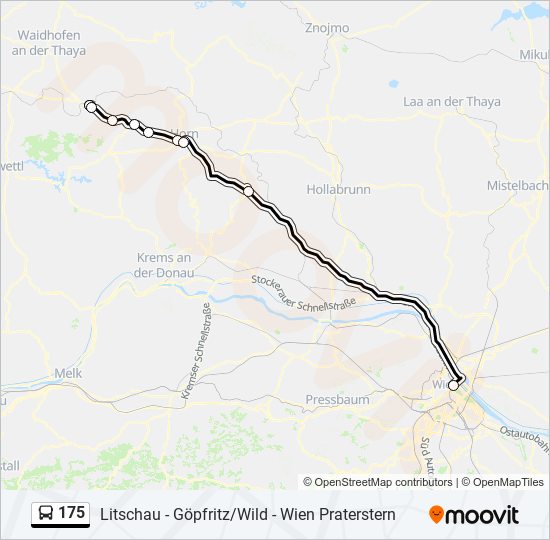 175 Route: Schedules, Stops & Maps - Göpfritz An Der Wild Bahnhof (Updated)