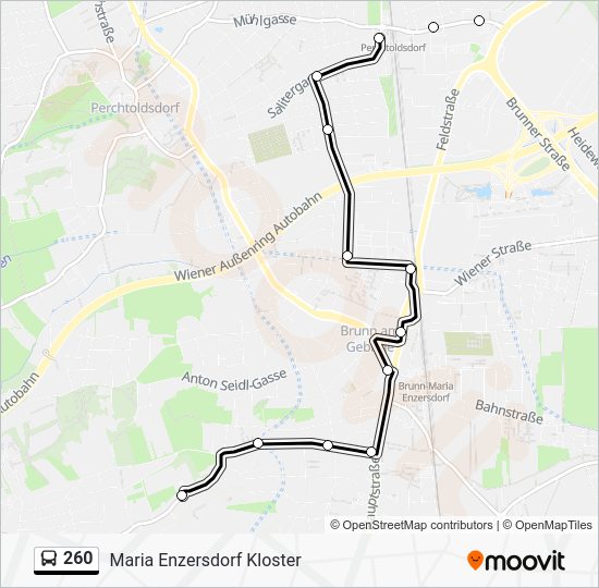 260 Route: Schedules, Stops & Maps - Maria Enzersdorf Kloster (Updated)