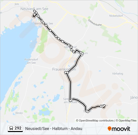 292 Route: Schedules, Stops & Maps - Neusiedl am See Hauptplatz (Updated)
