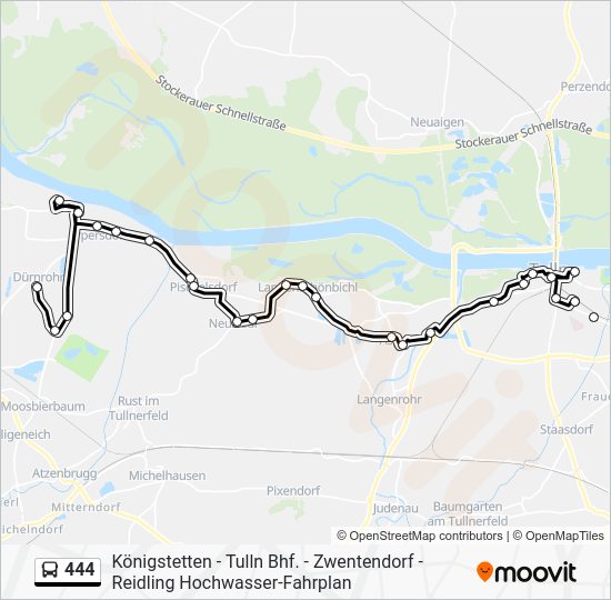 444 Route: Schedules, Stops & Maps - Dürnrohr Neubaustraße (Updated)