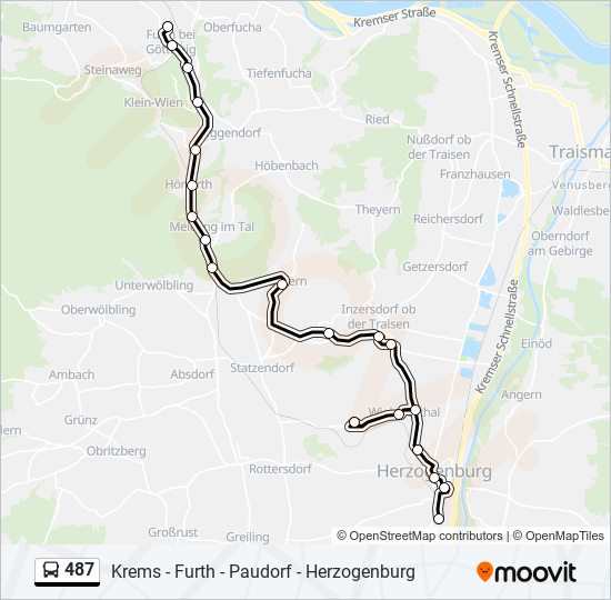 487 Route: Schedules, Stops & Maps - Furth/Göttweig Mittelschule (Updated)
