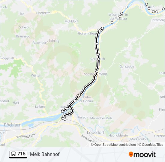 715 Route: Schedules, Stops & Maps - Melk Bahnhof (Updated)