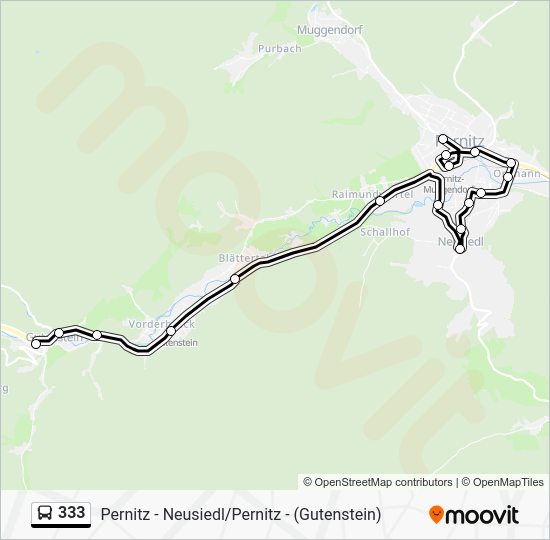 333 Route: Schedules, Stops & Maps - Gutenstein Volksschule (Updated)