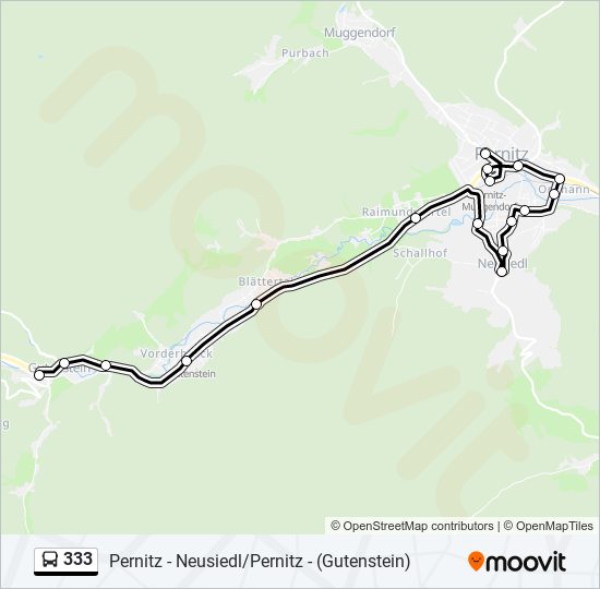 333 Route: Schedules, Stops & Maps - Gutenstein Volksschule (Updated)