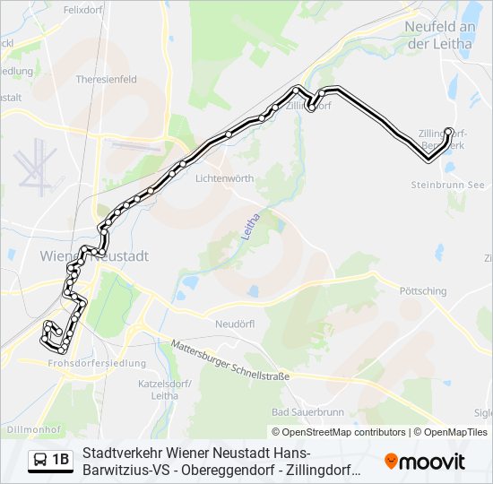 1b Route: Schedules, Stops & Maps - Zillingdorf Bergwerk Hauptplatz ...