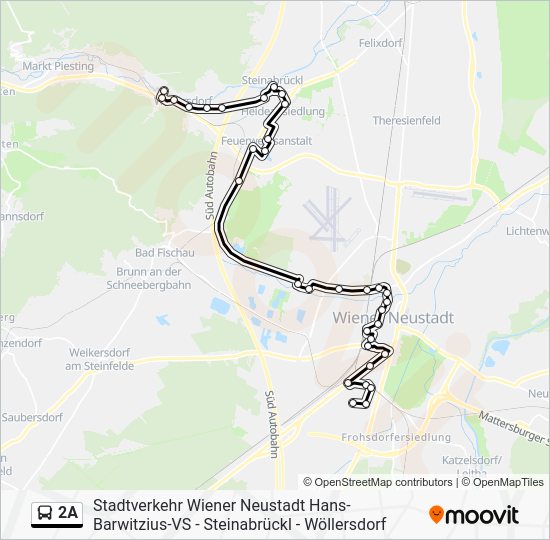 2A Route: Schedules, Stops & Maps - Wöllersdorf Staudiglgasse (Updated)