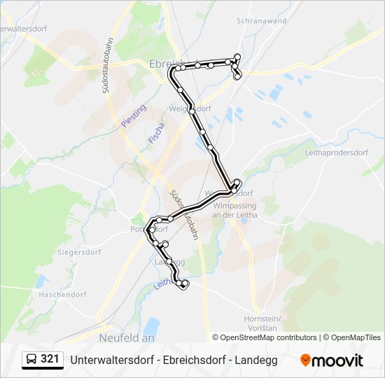 321 Route: Schedules, Stops & Maps - Unterwaltersdorf Don Bosco ...