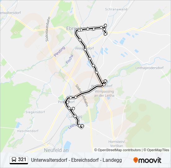 321 Route: Schedules, Stops & Maps - Unterwaltersdorf Don Bosco ...
