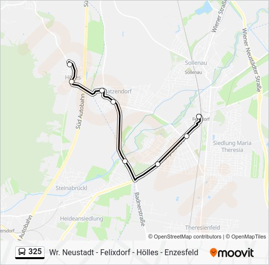325 Route: Schedules, Stops & Maps - Felixdorf Bahnhof (Updated)