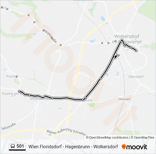 501 Route: Schedules, Stops & Maps - Wolkersdorf Gymnasium (Updated)