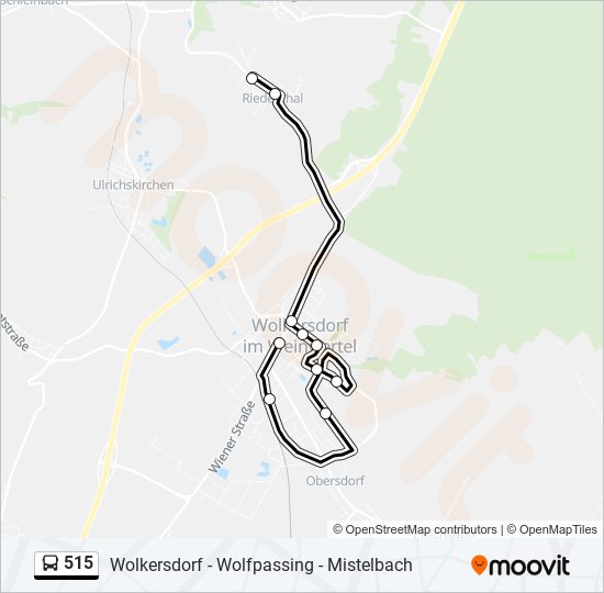 515 Route: Schedules, Stops & Maps - Wolkersdorf Wiener Straße (Updated)