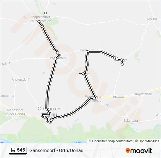 545 Route: Schedules, Stops & Maps - Haringsee Pframastraße (Updated)