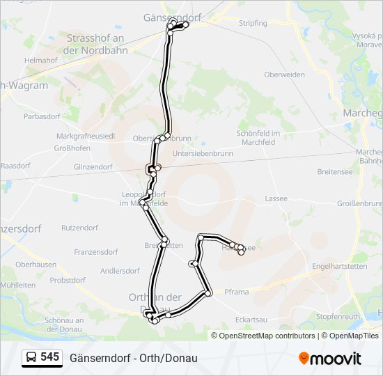 545 Route: Schedules, Stops & Maps - Haringsee Pframastraße (Updated)
