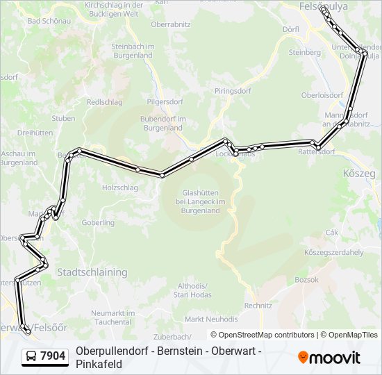 7904 Route: Schedules, Stops & Maps - Oberpullendorf Spitalstraße ...