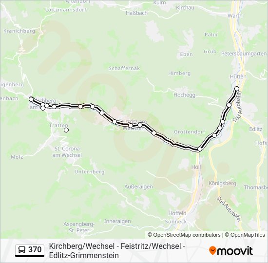 370 Route: Schedules, Stops & Maps - Edlitz-Grimmenstein Bahnhof (Updated)