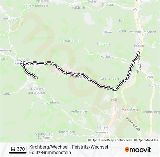 370 Route: Schedules, Stops & Maps - Kirchberg/Wechsel Sachsenbrunn ...