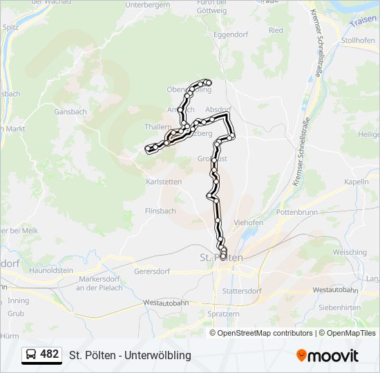 482 Route: Schedules, Stops & Maps - Unterwölbling Ost (Updated)