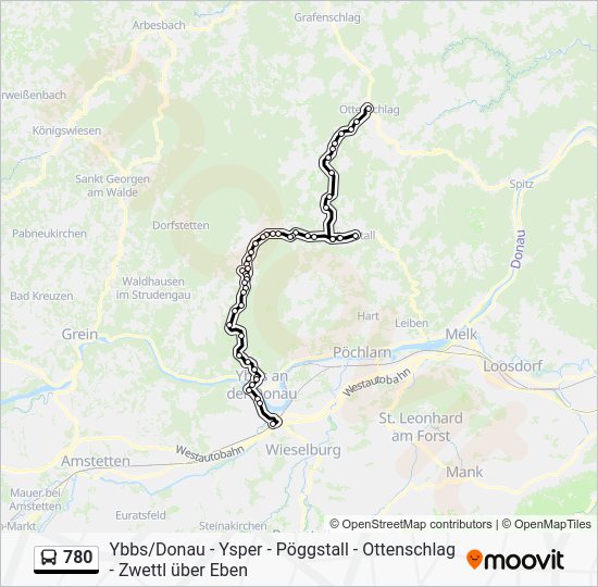 780 Route: Schedules, Stops & Maps - Ottenschlag Oberer Markt (Updated)