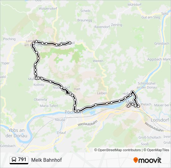 791 Route: Schedules, Stops & Maps - Melk Bahnhof (Updated)