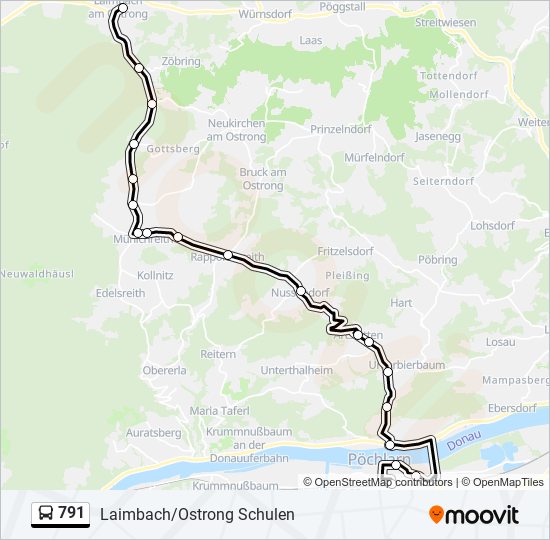 791 Route: Schedules, Stops & Maps - Laimbach/Ostrong Schulen (Updated)