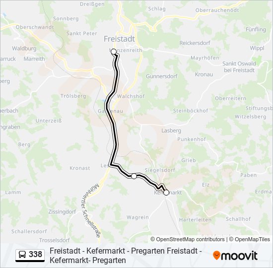 338 Route: Schedules, Stops & Maps - Kefermarkt Oberer Markt (Updated)