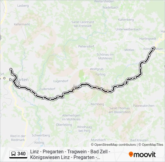 340 Route: Fahrpläne, Haltestellen & Karten - Königswiesen Kirche ...