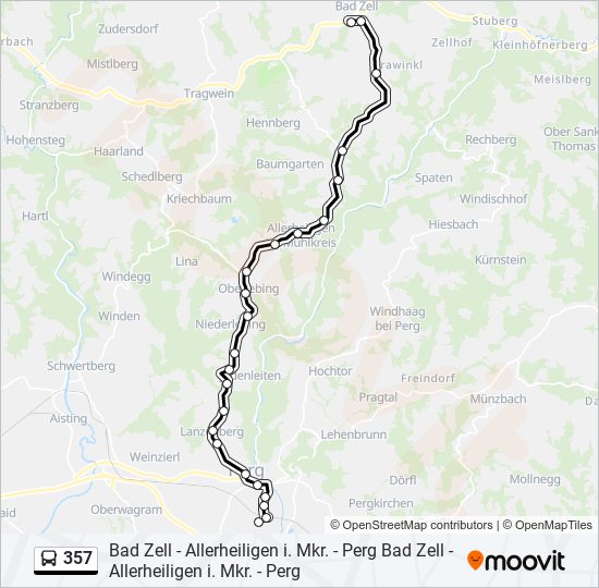357 Route: Schedules, Stops & Maps - Bad Zell Neue Mittelschule (Updated)