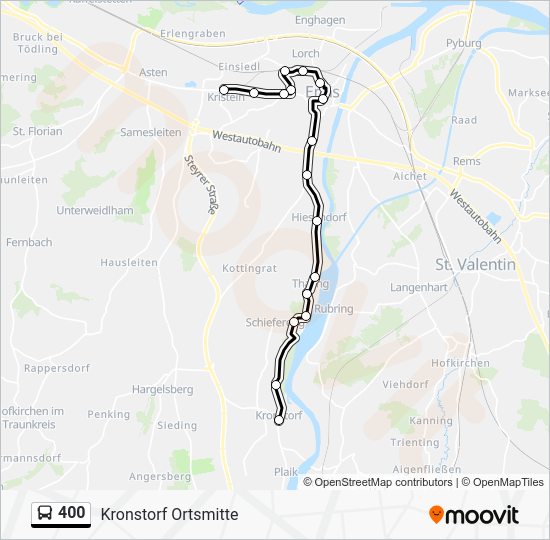 400 Route: Schedules, Stops & Maps - Kronstorf Ortsmitte (Updated)