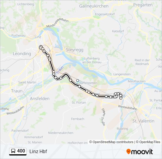 400 Route: Schedules, Stops & Maps - Linz Hbf (Updated)