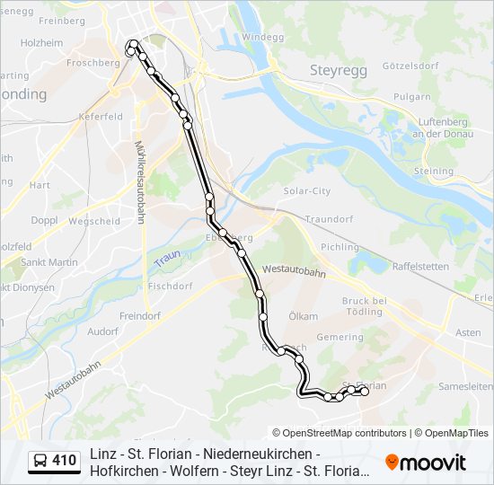 410 Route: Schedules, Stops & Maps - Linz Hbf (Updated)