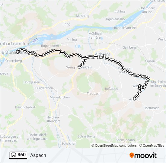 860 Route: Schedules, Stops & Maps - Aspach Im Innkreis Schule (Updated)