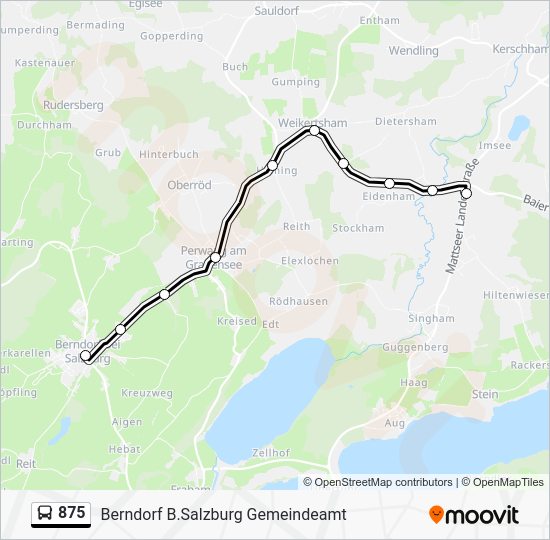 875 Route: Schedules, Stops & Maps - Berndorf B.Salzburg Gemeindeamt ...