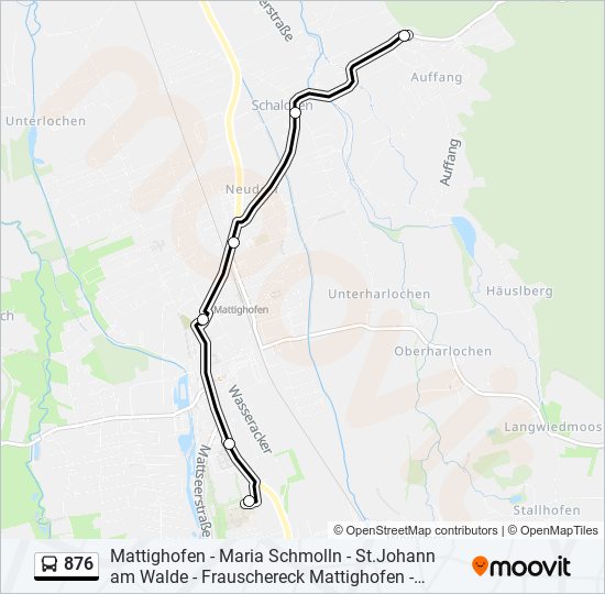 876 Route: Schedules, Stops & Maps - Mattighofen Schulen (Updated)