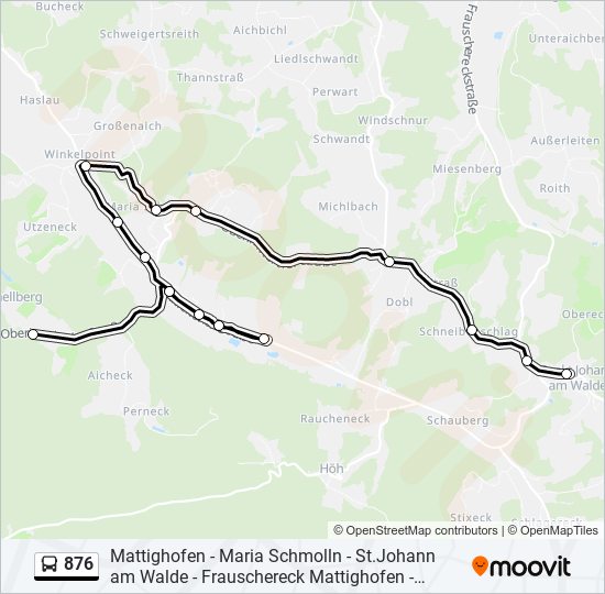 876 Route: Schedules, Stops & Maps - Maria Schmolln (Updated)
