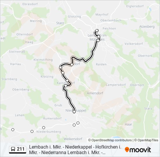 211 Route: Schedules, Stops & Maps - Lembach Im Mühlkreis Busterminal ...