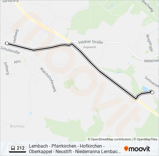 212 Route: Schedules, Stops & Maps - Neufelden (Updated)